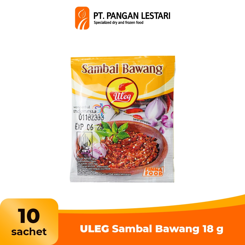 Jual ULEG Sambal Bawang 10 Sachet | Shopee Indonesia