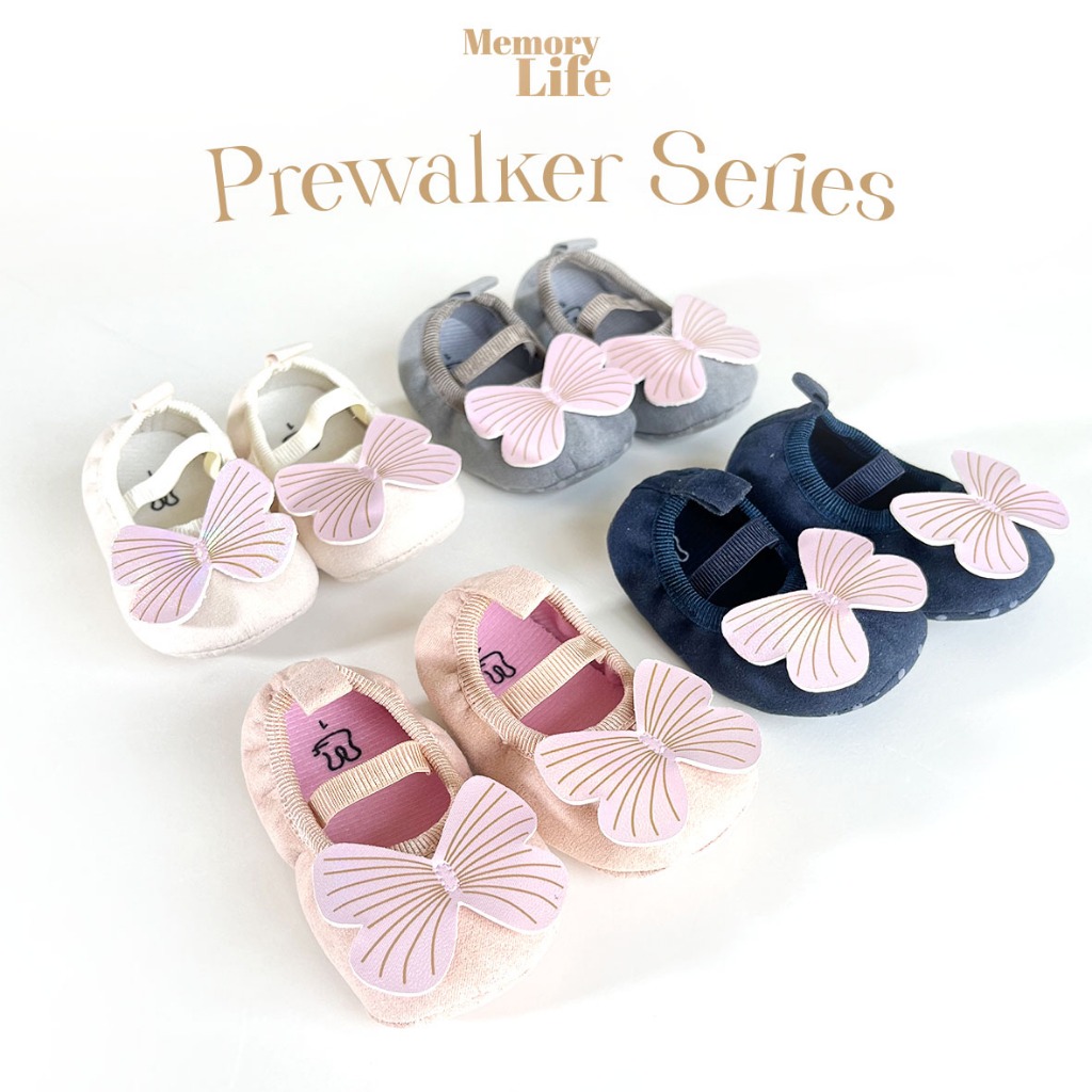 Jual MemoryLife - Prewalker Ribbon Butterfly | Sepatu Prewalker Bayi ...