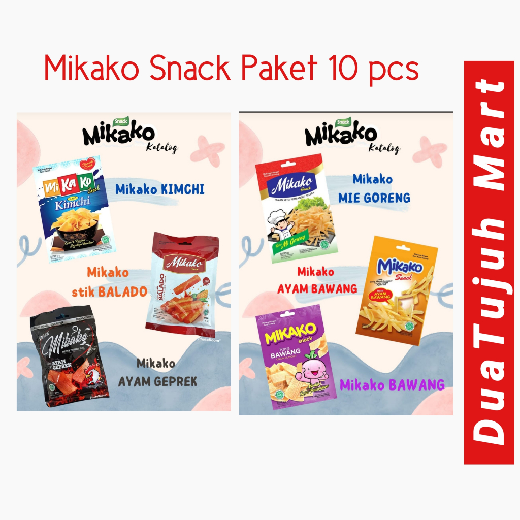 Jual Mikako Snack Paket 10 pcs | Shopee Indonesia