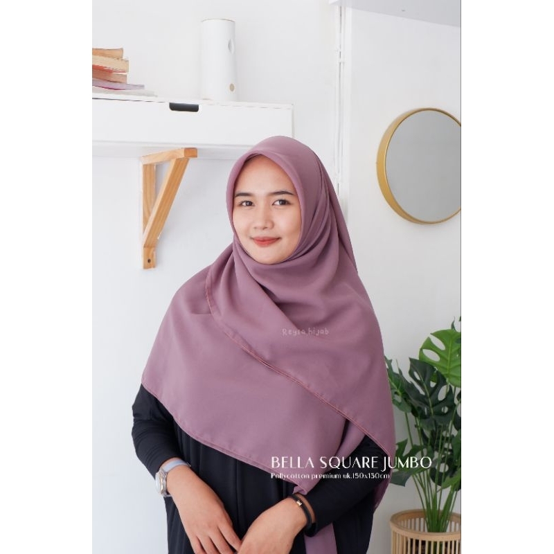 Jual Reysa Hijab - Bella square premium 150x150cm | Bella square syar'i | Bella square jumbo ...