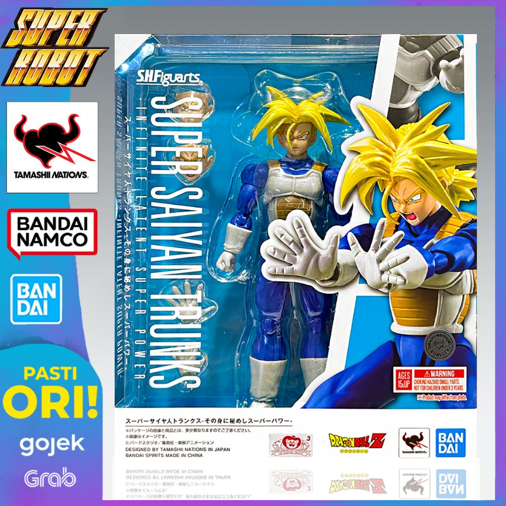 Jual 𝗕𝗔𝗡𝗗𝗔𝗜 SHF Super Saiyan Trunks Infinite Latent Super Power - Dragon Ball Tamashii Nations ...