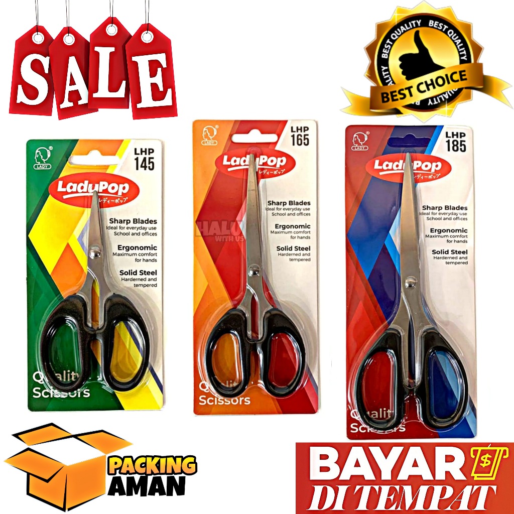 Jual (BISA COD) PROMO 1 Pcs Gunting Kertas Ladypop / Gunting Kecil ...