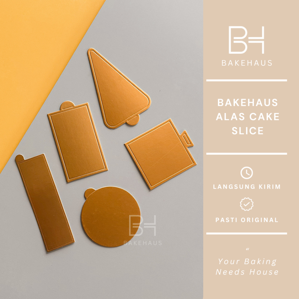 Jual ALAS CAKE KUE SLICE TATAKAN TIRAMISU CHEESE CAKE BOARD GOLD ...