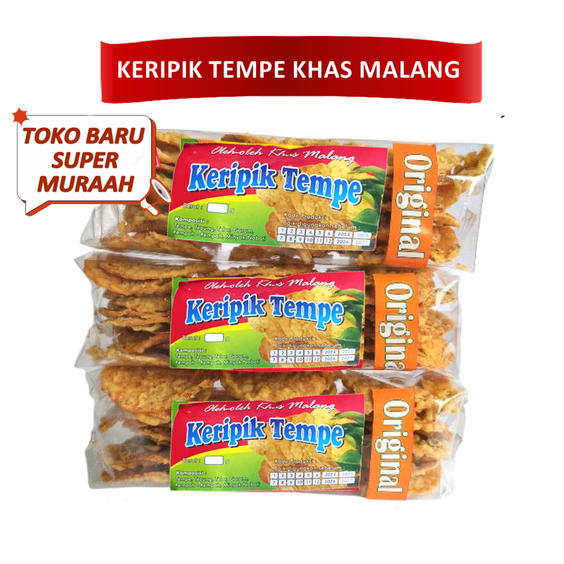 Jual TERMURAH KERIPIK TEMPE KHS SANAN MALANG OLEH OLEH KHAS MALANG ...