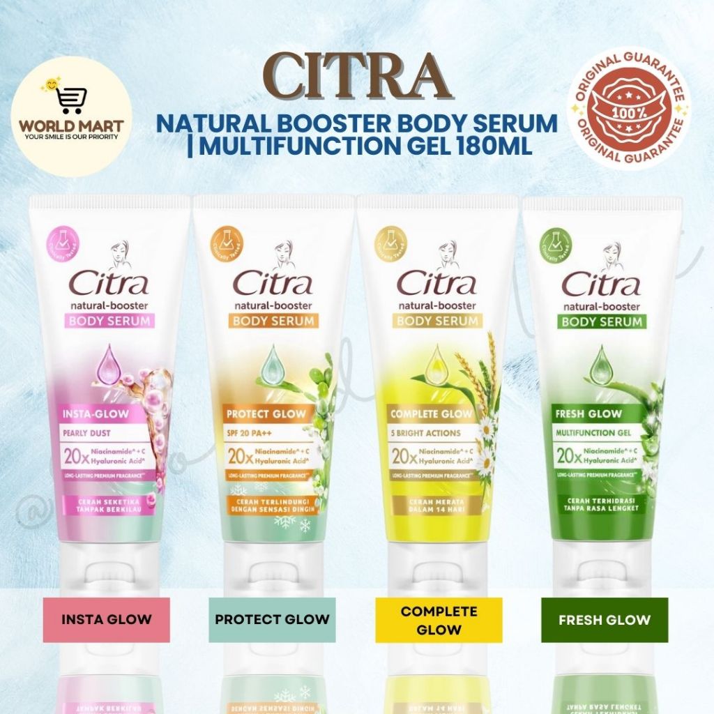 Jual CITRA Natural Body Serum 180ml | Multifunction Gel Lotion 180ml ...