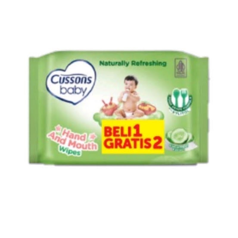 Jual Beli 1 GRATIS 2 TISU BASAH CUSSONS BABY Wipes 45s | Shopee Indonesia