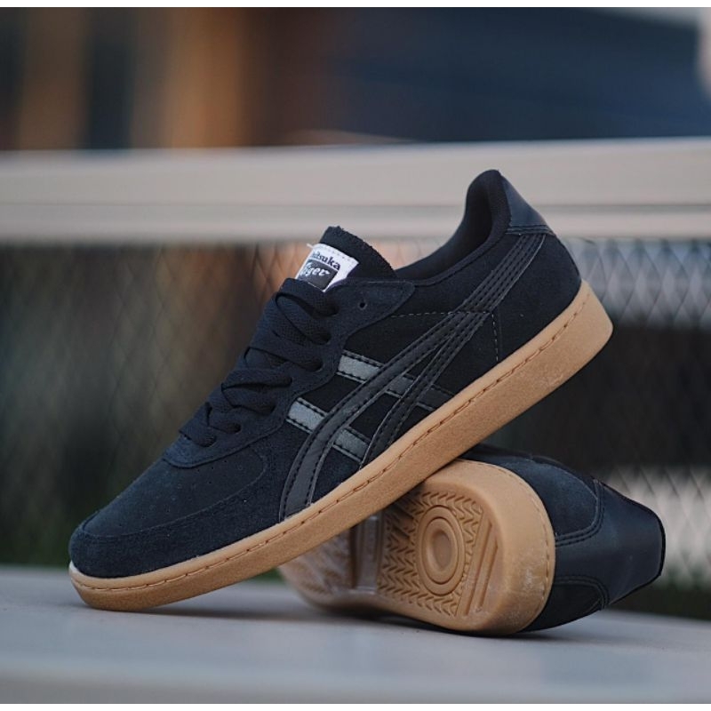 Jual Sepatu Sneakers Pria OT Tiger GSM Black Sol Gum | Shopee Indonesia