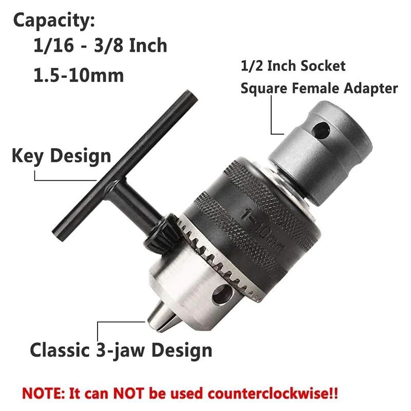 Jual Kepala bor impact 10mm bonus konektor impact wrench 1/2" + adaptor ...
