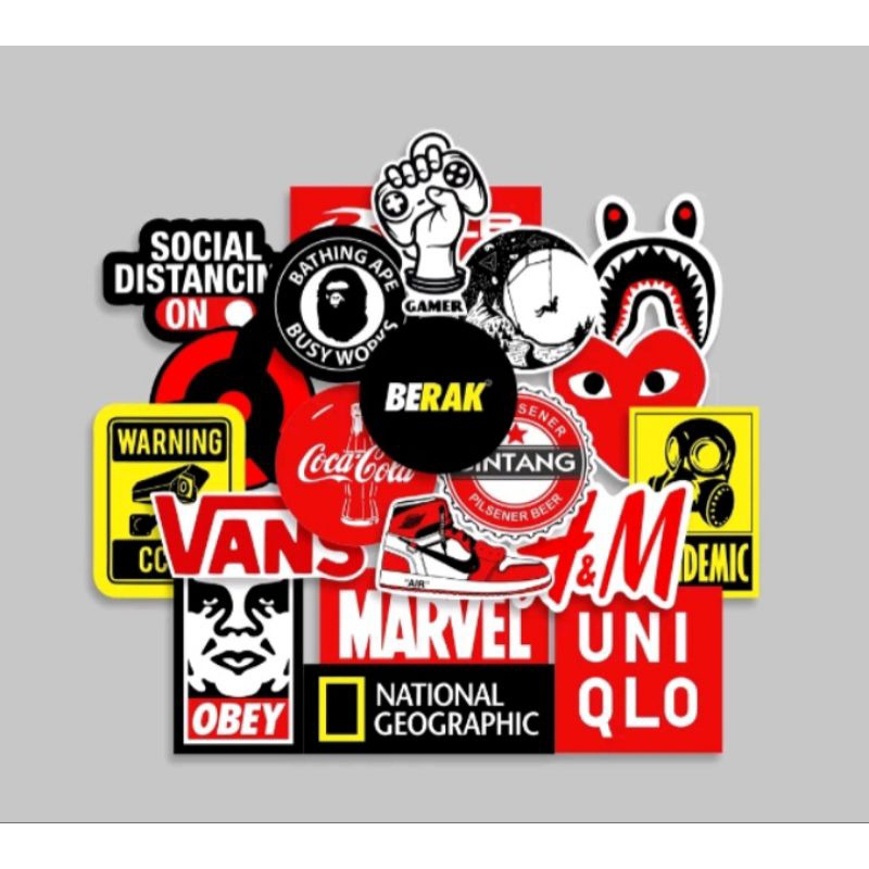 Jual Stiker band musik botol gitar motor lemari helm distro aesthetic ...