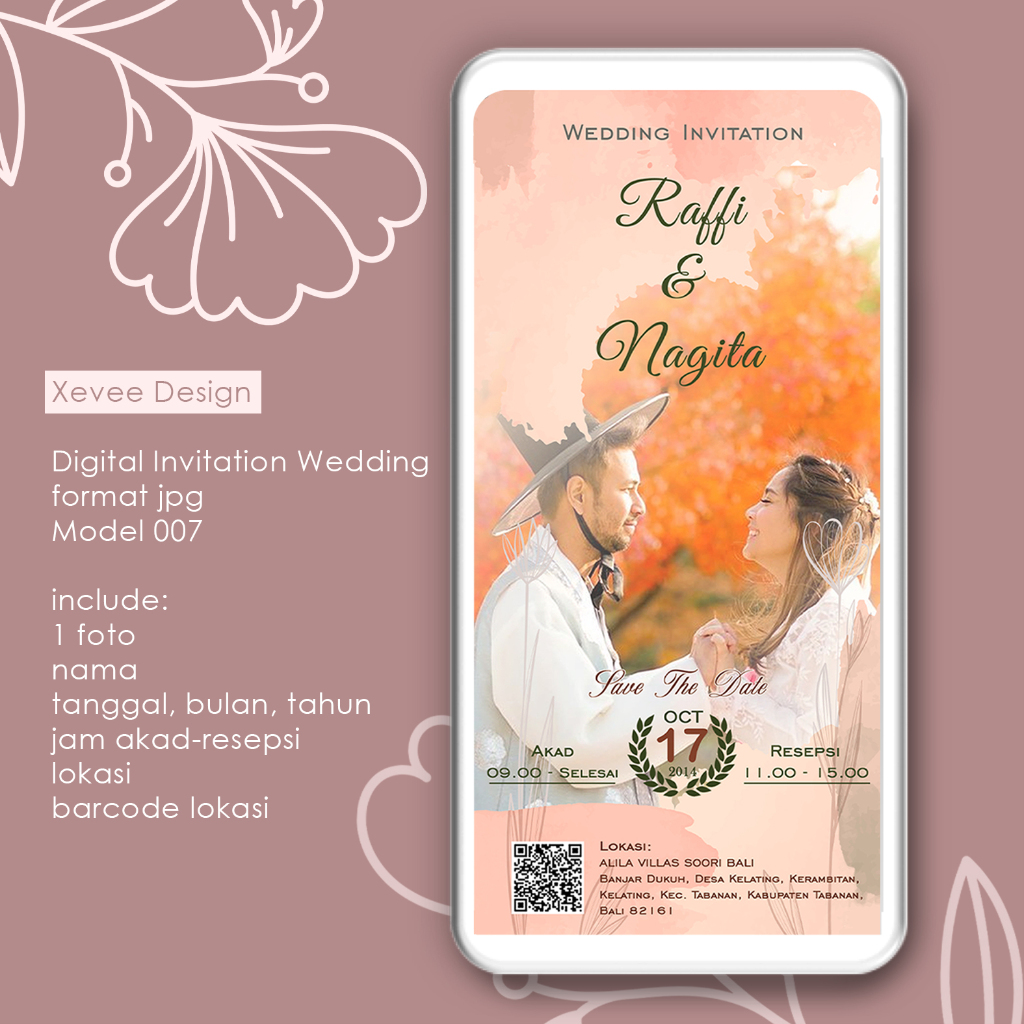 Jual UNDANGAN JPG UNDANGAN FOTO UNDANGAN DIGITAL E INVITATION UNDANGAN ...