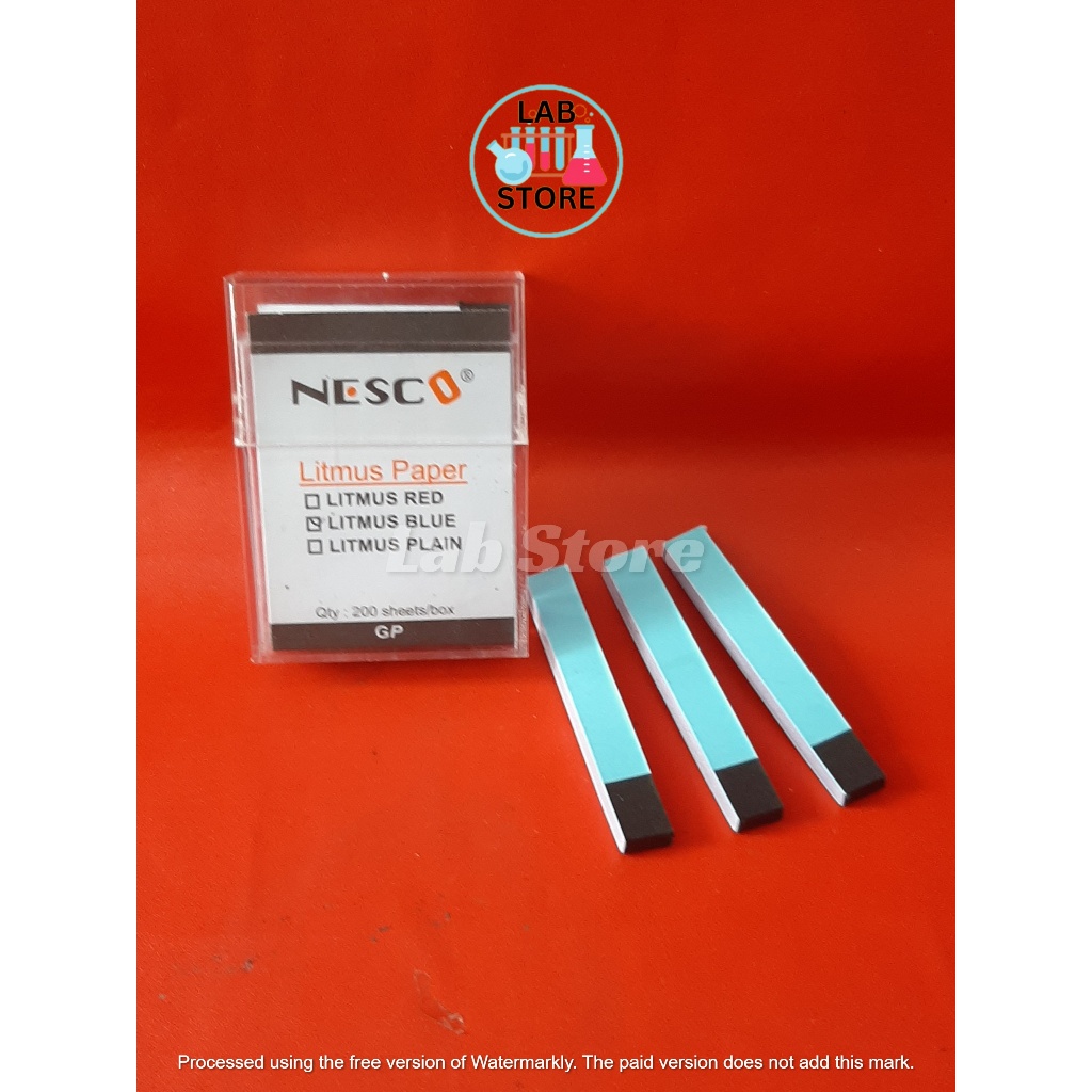 Jual Kertas Lakmus / Litmus Merah / Litmus Biru Ecer Per 20 Lembar ...