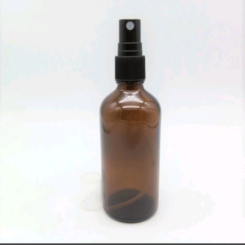 Jual Botol 100ml Kaca Botol Spray 100ml Kaca Cokelat Tebal Botol 100ml Amber Tutup Spray Hitam ...
