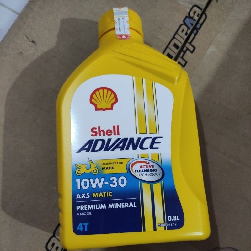 Jual Shell advance AX5 10w-30 matic kuning 0’8 | Shopee Indonesia