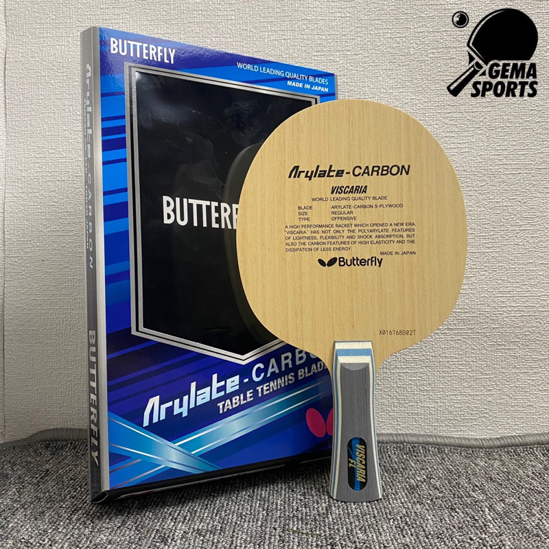 Jual Kayu Bet Pingpong Butterfly Arylate Carbon VISCARIA Original | Shopee Indonesia