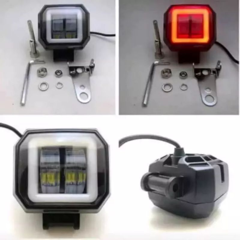 Jual LAMPU LED DAYMAKER MINI 2 LENSA 20 WAT KOTAK BULAT | Shopee Indonesia