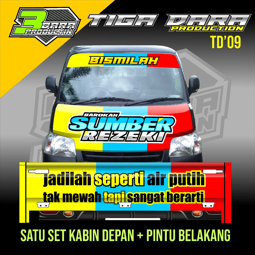 Jual STIKER DECAL KABIN GRANDMAX STIKER KACA GRANDMAX STIKER PINTU ...