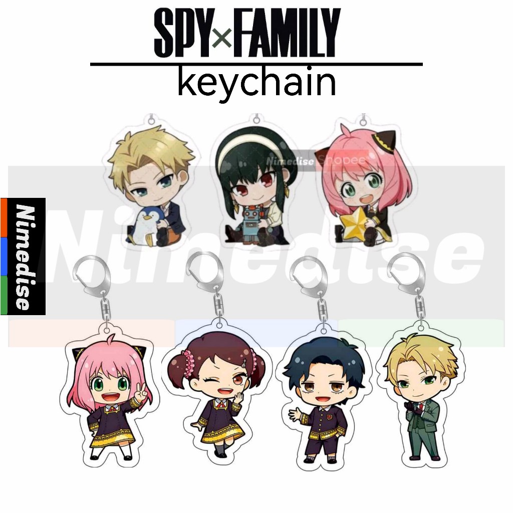 Jual Gantungan Kunci Akrilik Spy X Family Anya Loid Forger Mama Yor ...