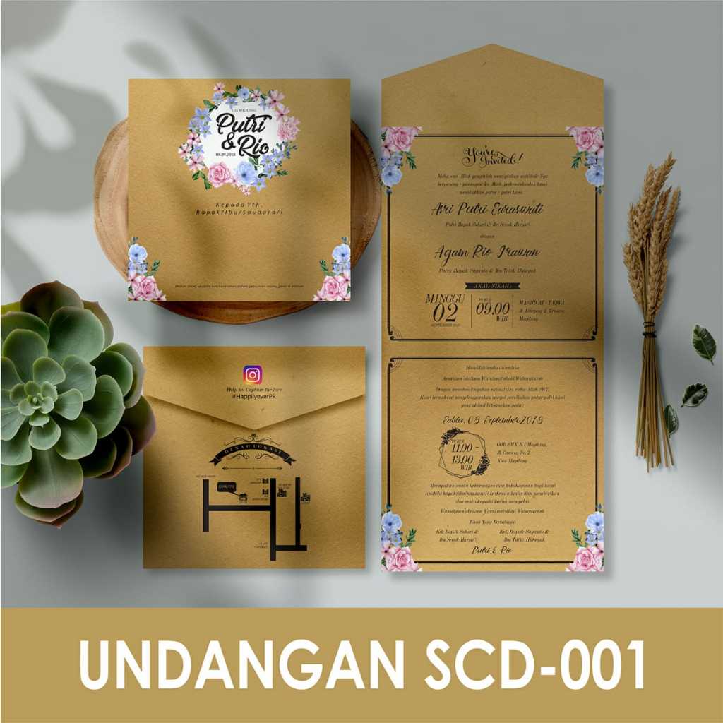 Jual Undangan Pernikahan Model Semi Amplop sangat Menarik dan unik ...