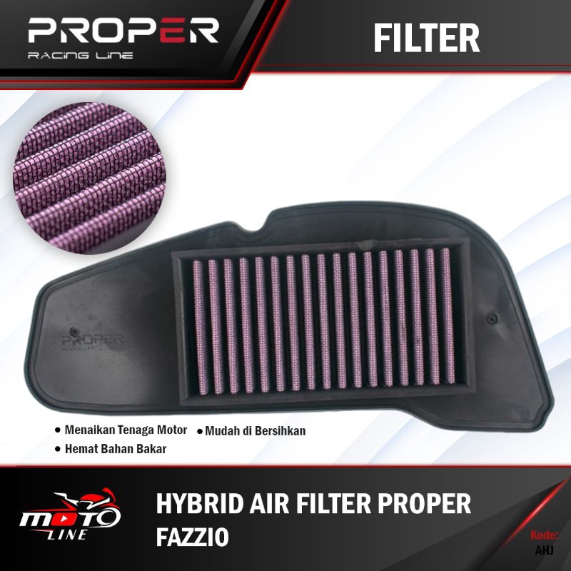 Jual Filter Udara Fazzio Grand Filano Air Filter PROPER RACING LINE ...