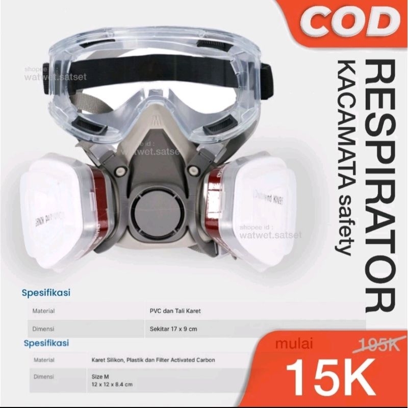 Jual SICCO Masker Gas Respirator - 6200 - safety - cat pylox - pilok ...