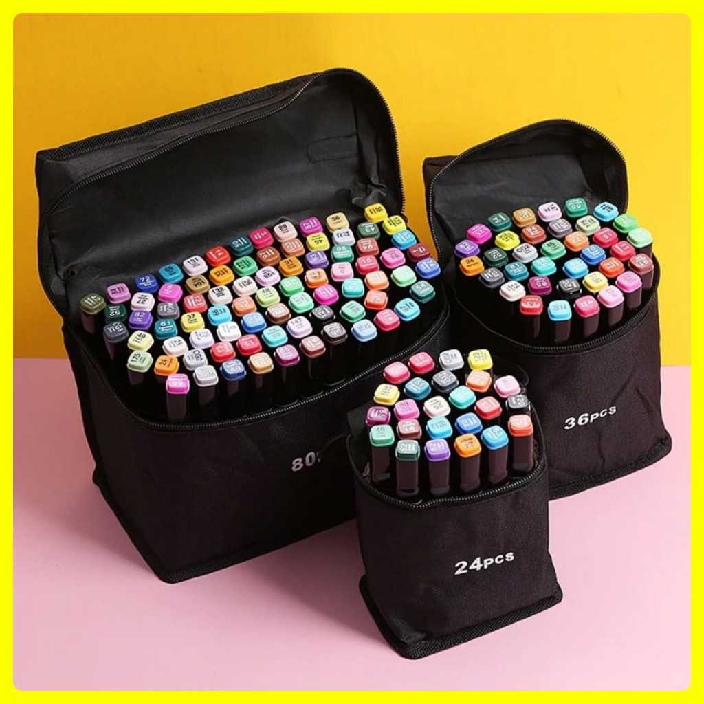 Jual SBY Stabilo Spidol Warna Sketsa Umum Dua Sisi Kepala Tulis Luas ...