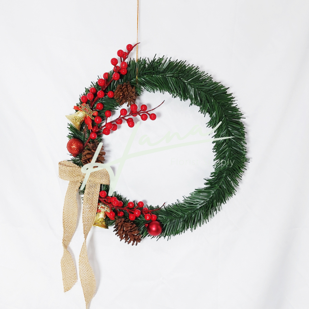 Jual Krans Lonceng 35cm / Hiasan Pintu Natal / Christmas Wreath ...