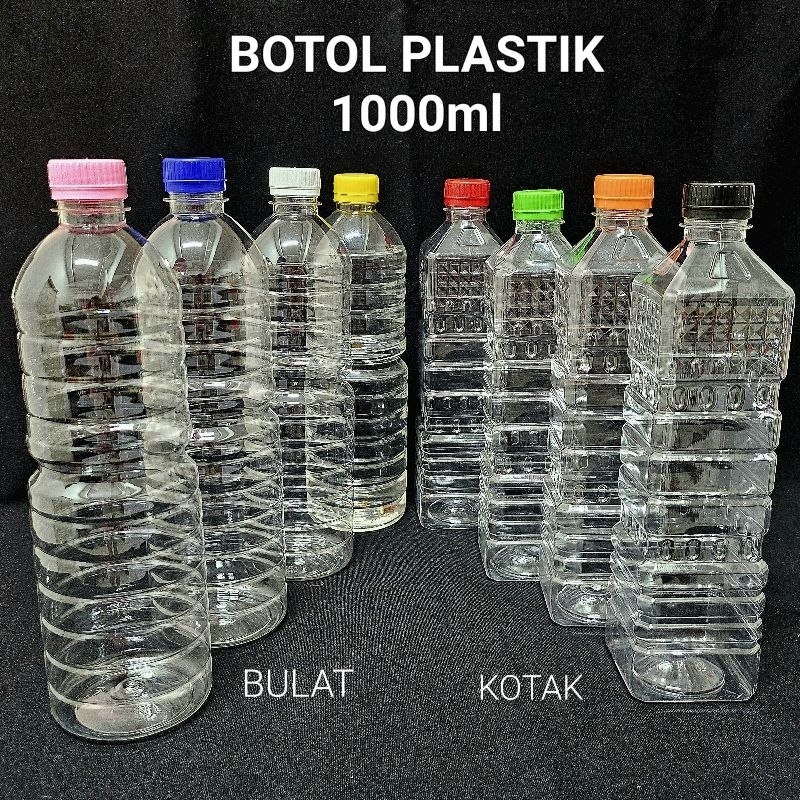 Jual bigta_BOTOL PLASTIK 1000 ML (LN)/ BOTOL MINYAK / BOTOL JAMU ...