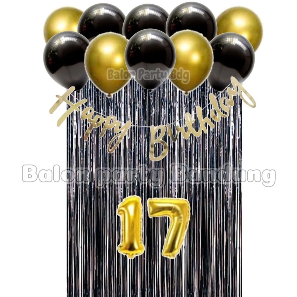 Jual BALON PARTY Paket Set Dekorasi (Simple 4) / Hiasan Ulang Tahun ...