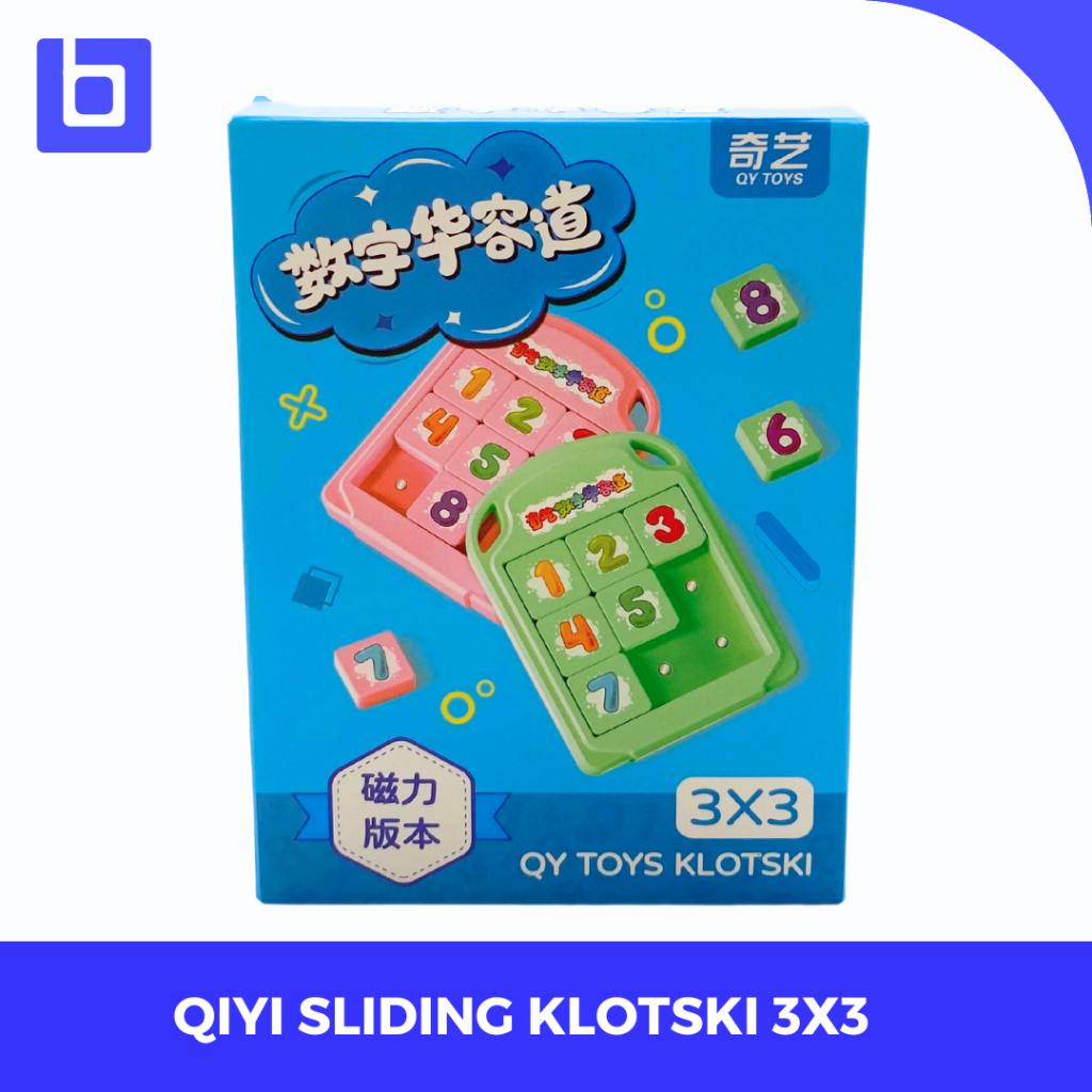 Jual Puzzle Slide Qiyi Sliding Klotski Magnetic Green/Pink Original ...