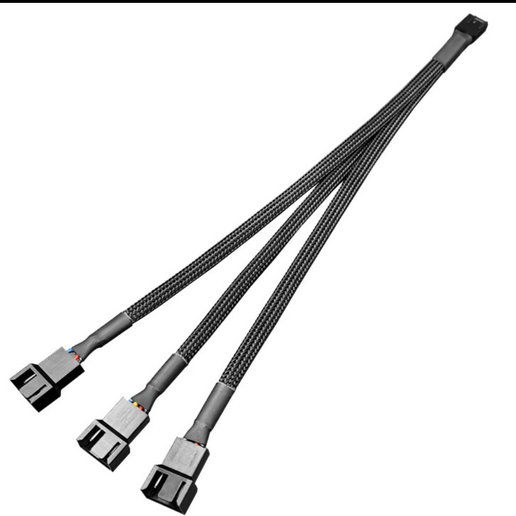 Jual COOLMOON Kabel Fan Hub Splitter 4 Pin PWM 1 to 3 Sleeve Cable ...