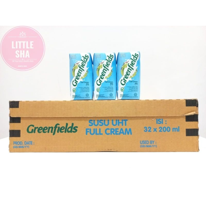 Jual Greenfields 200ml isi 32 EXP. SEPT 2024 / susu uht Greenfields ...