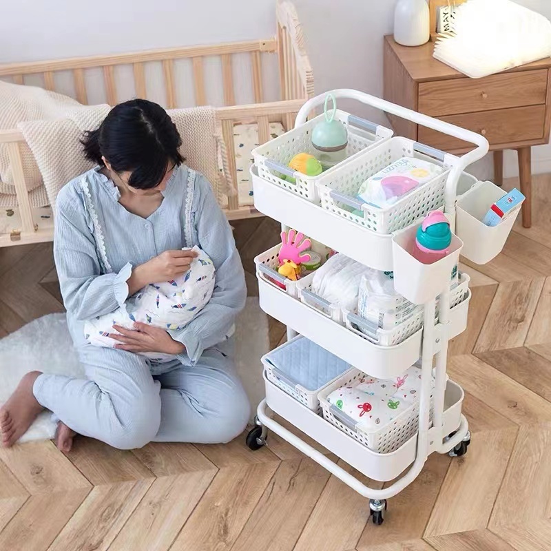 Jual Rak Troli Keranjang Trolley Organizer Bayi Baru Lahir Organizer ...