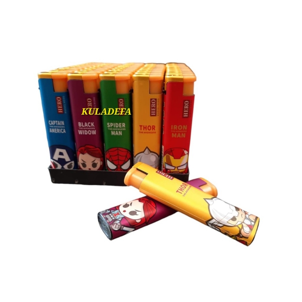 Jual KOREK API BARA Z918 Korek Api Bara Magnet Slim SUPER HERO murah ...