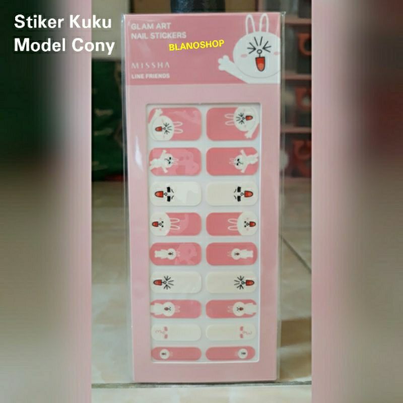 Jual Stiker Kuku Glam Art Nail Sticker Cony | Shopee Indonesia