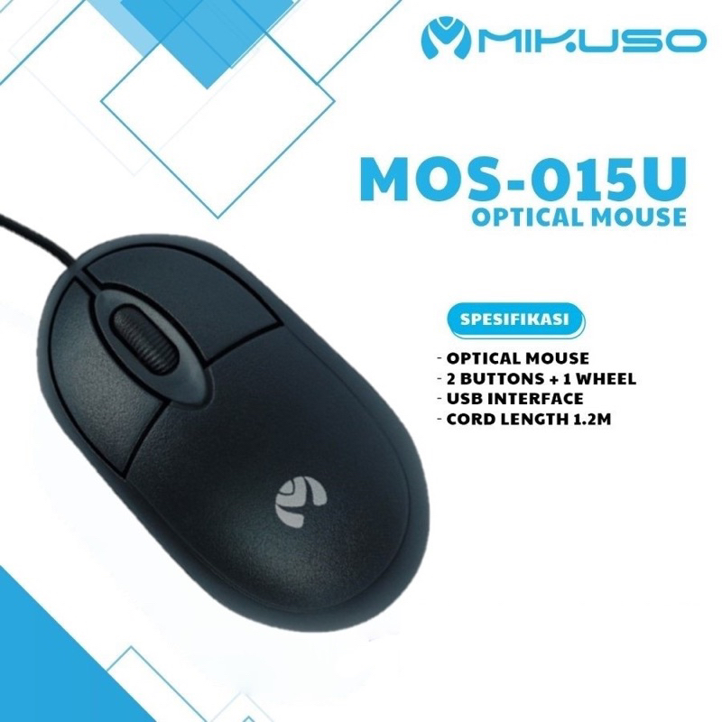 Jual Mouse Mikuso 015U Wired Mos Kabel USB Keyboards Original | Shopee ...