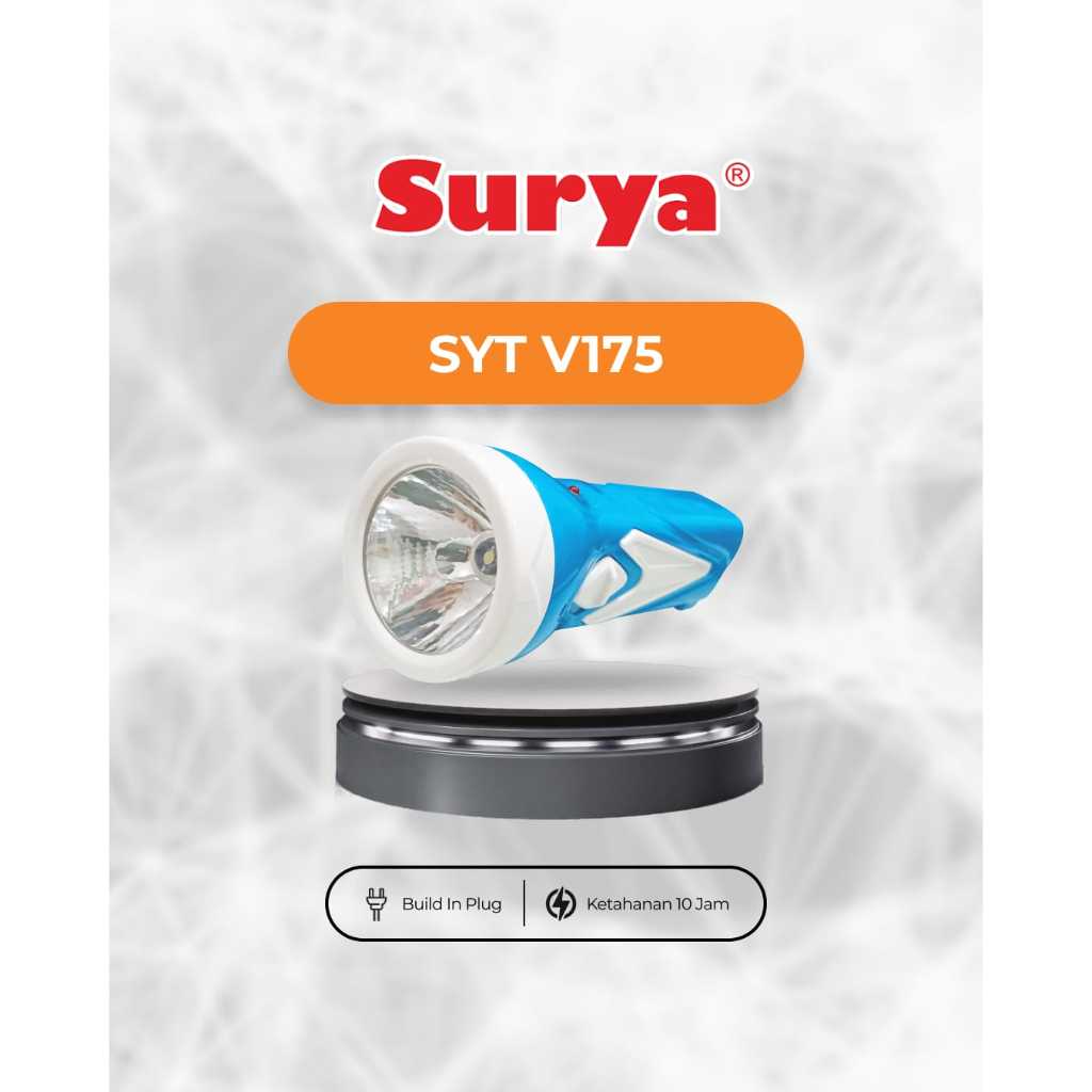 Jual Surya Senter Tangan Flashlight 1 Watt Super LED SYT V 175 Tahan ...