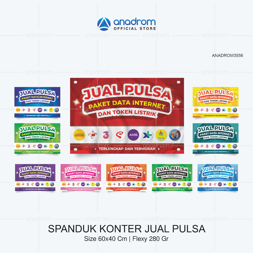Jual Spanduk Konter Jual Pulsa & Paket Data | Banner Konter Jual Pulsa & Paket Data | Anadrom ...
