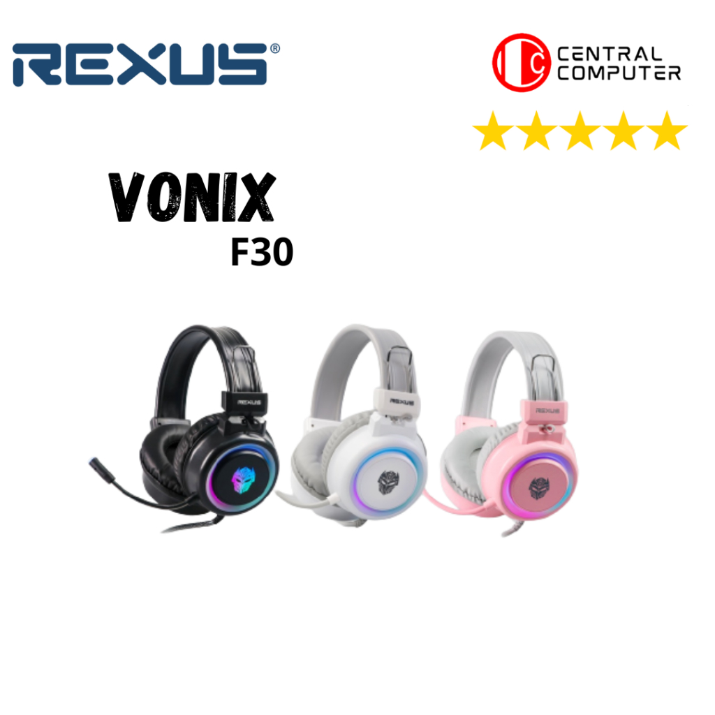 Jual Rexus Vonix F30 Headset Gaming Rexus F30 Dual Jack 3.5MM FREE ...