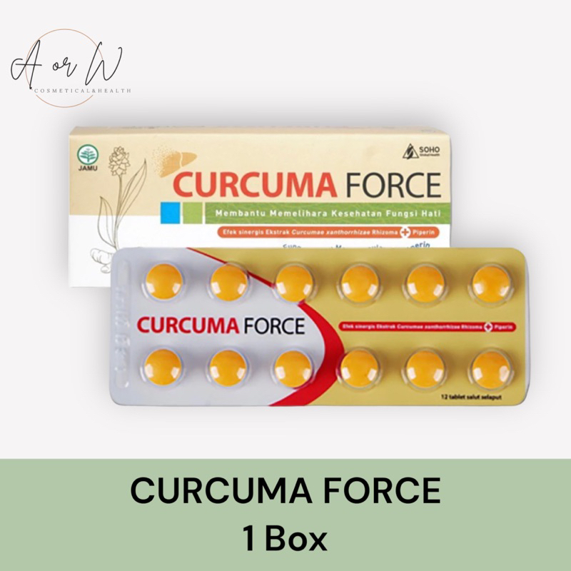 Jual CURCUMA FORCE 1 BOX ISI 120 TAB SUPLEMEN MAKANAN PENAMBAH NAFSU ...