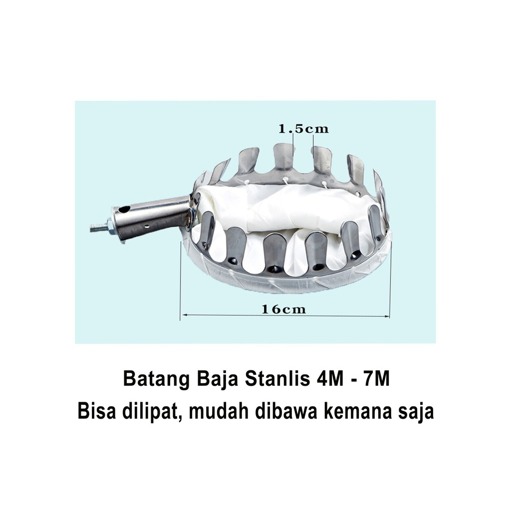 Jual 4/5/6/7M Tongkat Panjang Untuk Petik Buah metal fruit picker ...