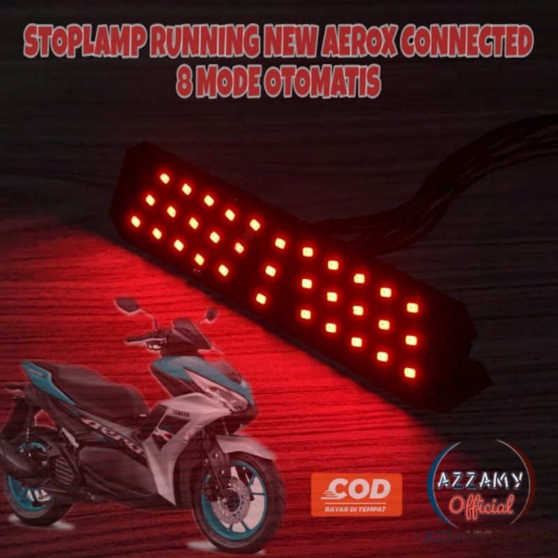 Jual TERBARU LAMPU REM NEW AEROX STOPLAMP RUNNING NEW AEROX CONNECTED 8 ...