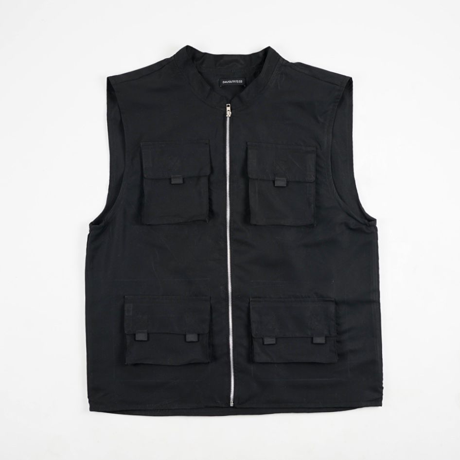 Jual Daily Outfits Warrior Vest Rompi Microfibre Zipper with Hoodie ...