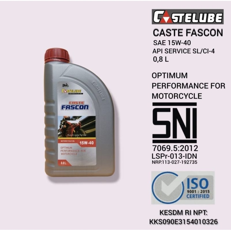 Jual Oli Castelube Fascon SAE 15W-40 0.8L | Shopee Indonesia