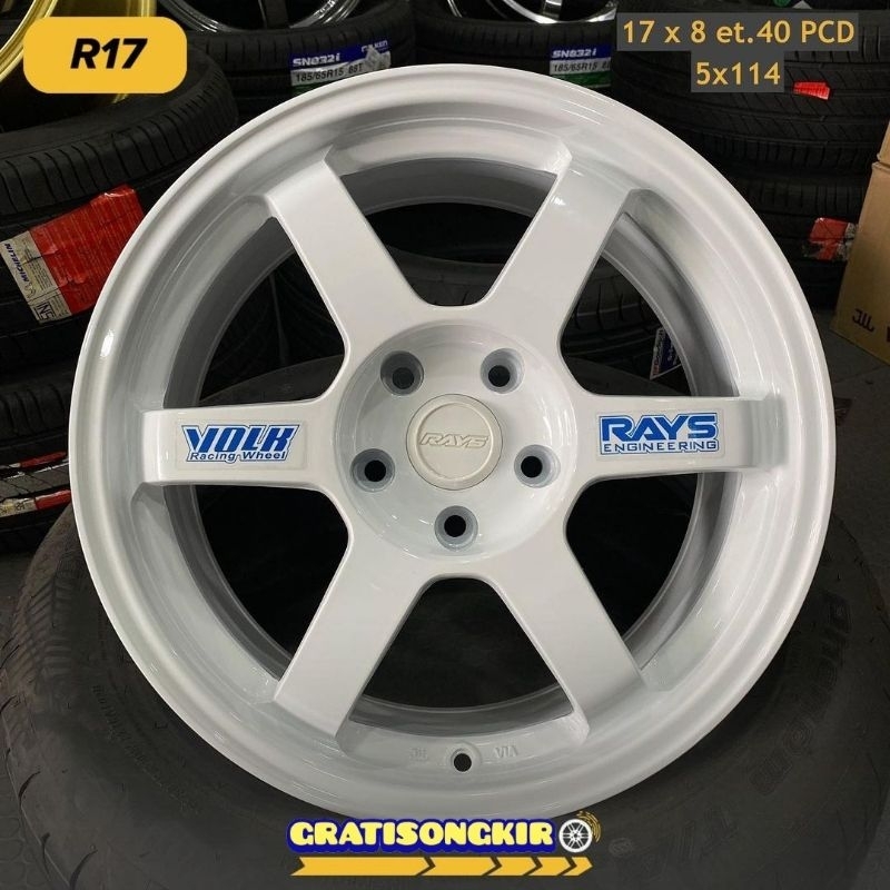 Jual velg mobil ring 17 VOLKRAYS TE37 velg racing mobil r17 Innova ...