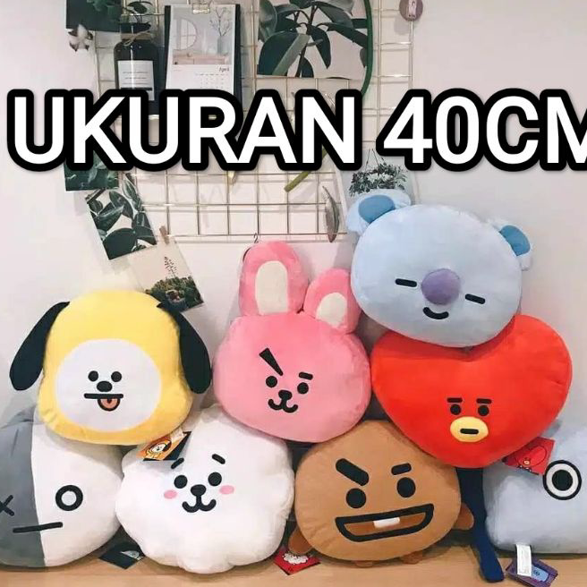 Jual Sale | KP8 | Bantal Boneka BTS BT21 Unofficial Ukuran Besar 40cm ...