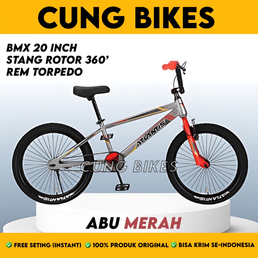 Jual Sepeda Anak BMX 20 Inch ATLANTIS BARONG Rem Torpedo stang rotor ...