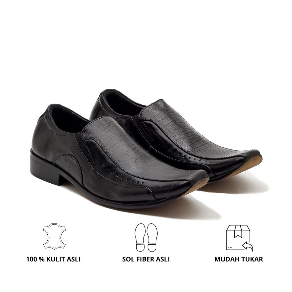 Jual Rai Shoes VEDRO - Sepatu Pantofel Formal Kerja Kantor Kulit Asli ...