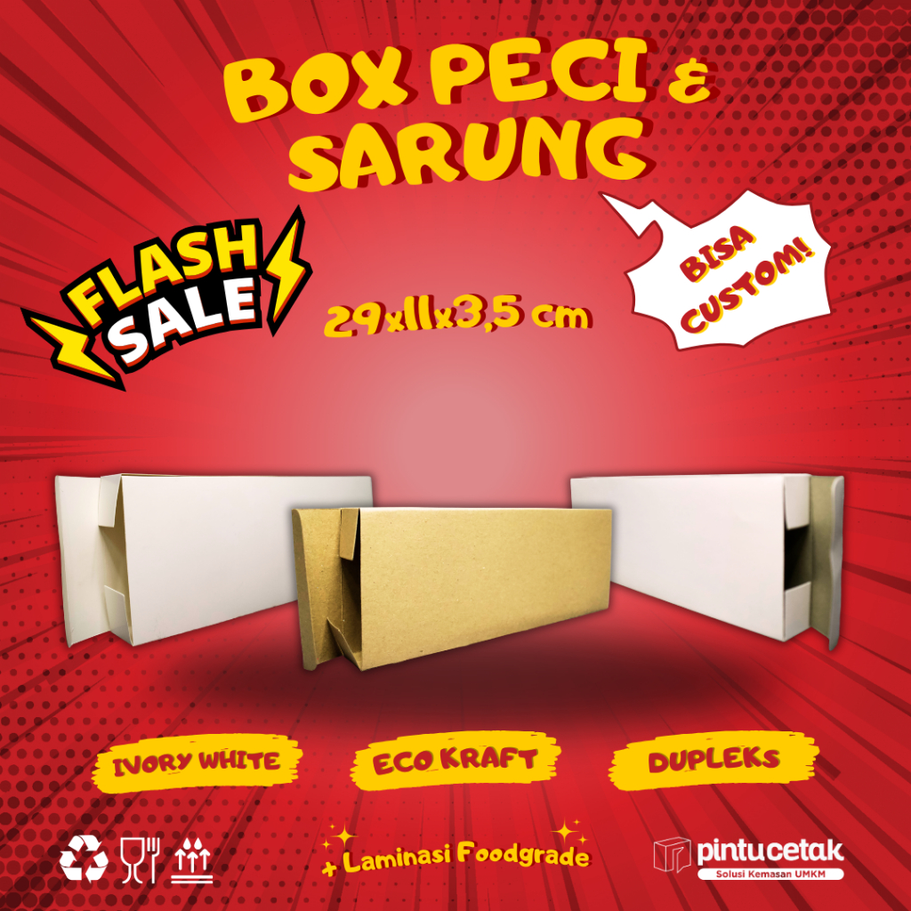 Jual CUSTOM DESIGN BOX PECI & SARUNG, MIN ORDER 1000 PCS, DESIGN FULL ...