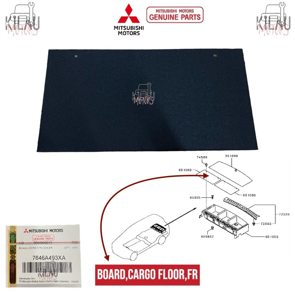 Jual Tutup Board Kotak Kargo Bagasi Original Mitsubishi Xpander ...