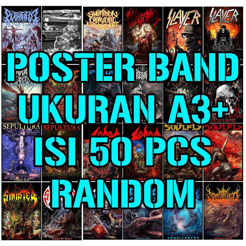 Jual Poster band ukuran A3+ isi 50 lembar | Shopee Indonesia